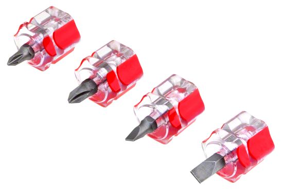 Tacoma Mini Stubby Screwdriver Set; 4-Piece Set