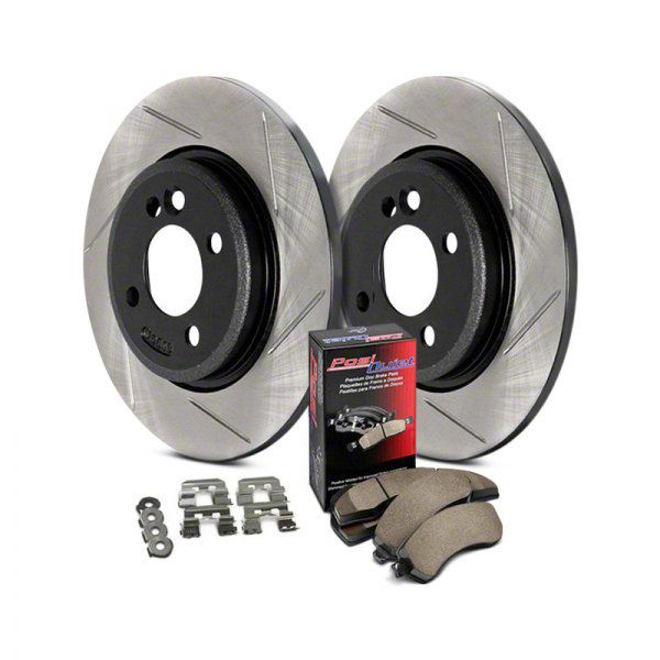 StopTech Jeep Cherokee Street Axle Slotted 5-Lug Brake Rotor and Pad ...