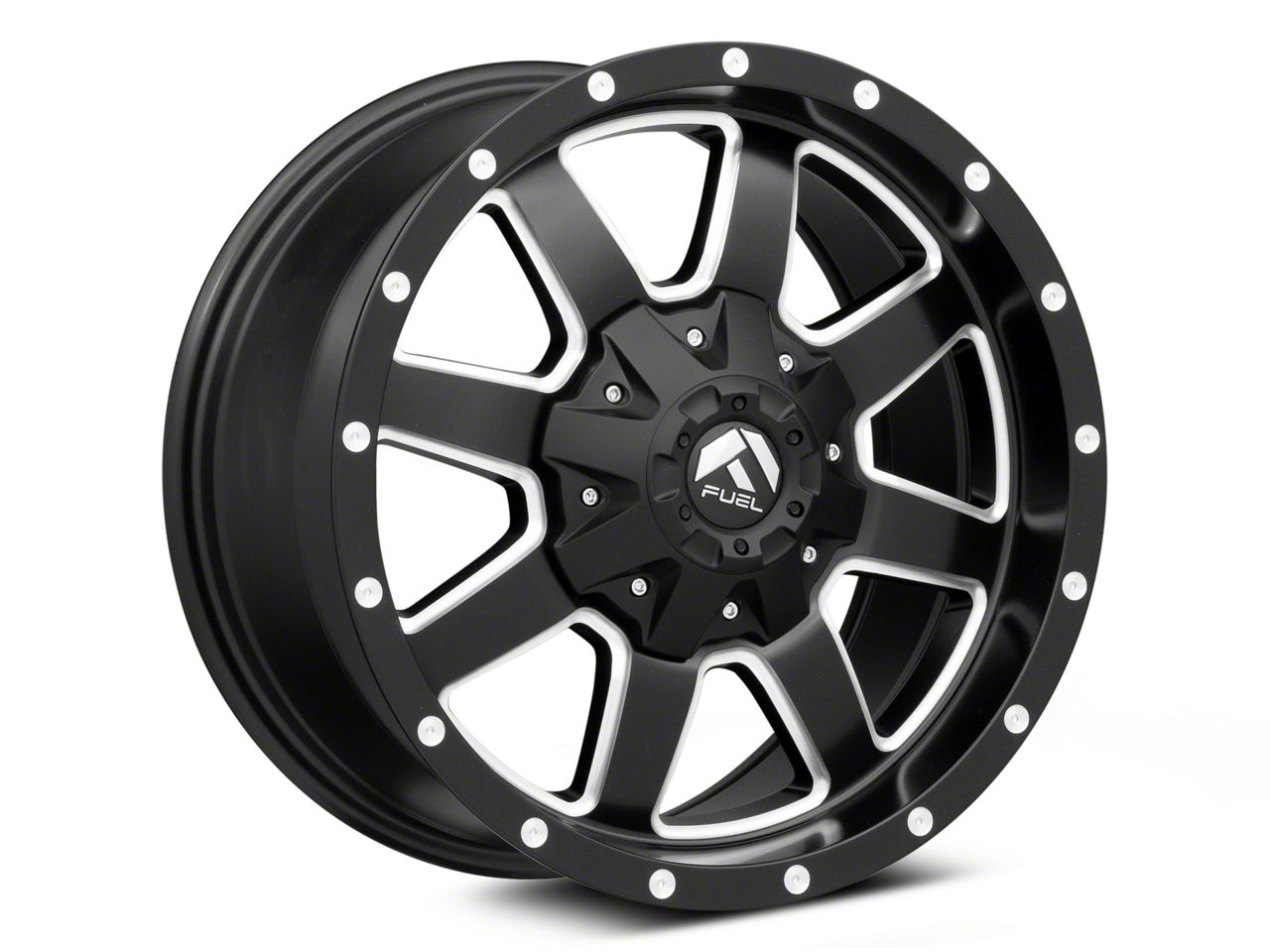 Fuel Wheels Jeep Cherokee Maverick Matte Black Milled Wheel; 17x8.5 ...