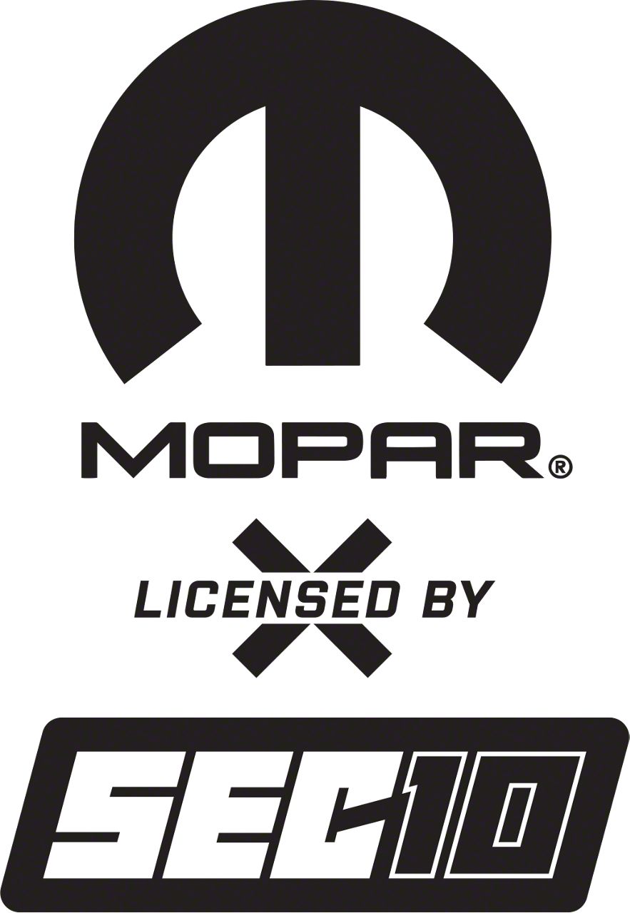 Mopar Licensed by SEC10 Challenger Carbon Fiber Door Sill Decal; Red ...