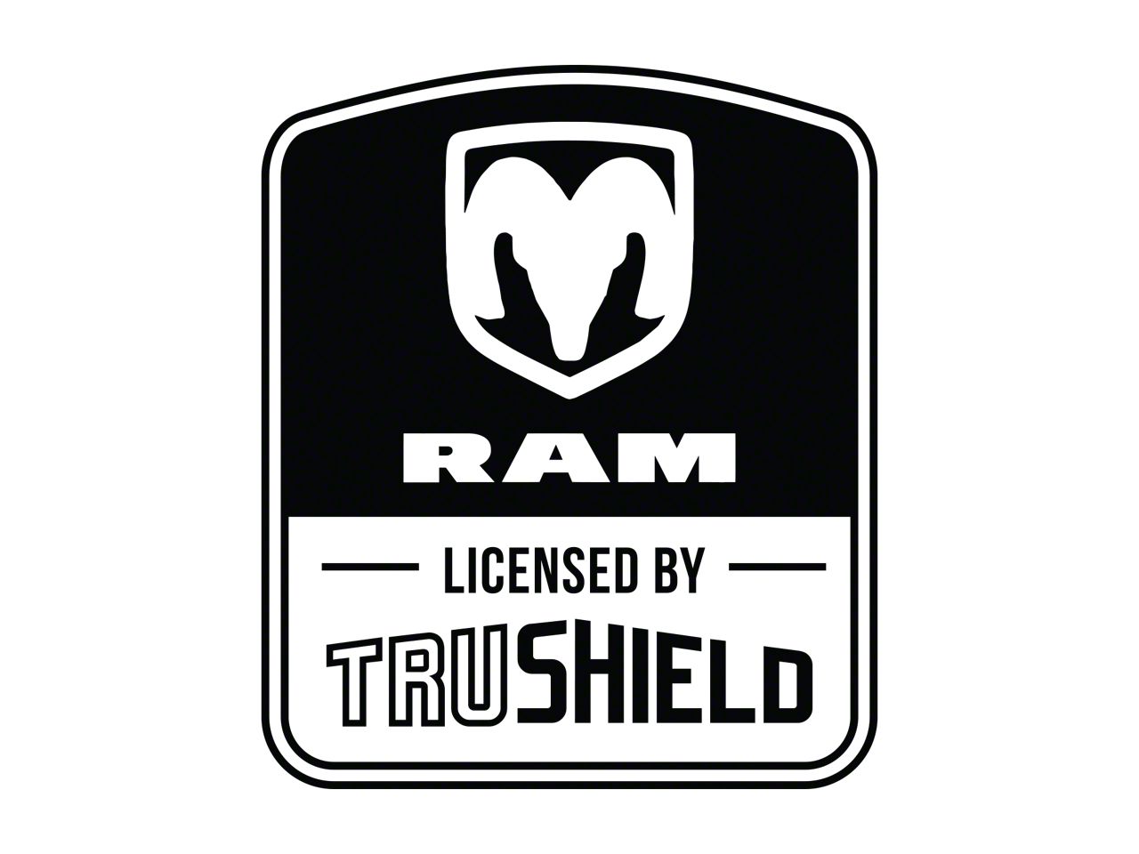 RAM Licensed by TruShield RAM 1500 EZ Hard Fold Tonneau Cover R134395 ...